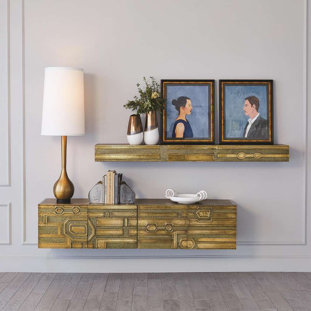 The Menagerie Ltd | ABSTRACT BLOCK CABINET-BRASS